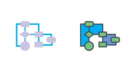 Flowchart Icon Design 43152169 Vector Art At Vecteezy