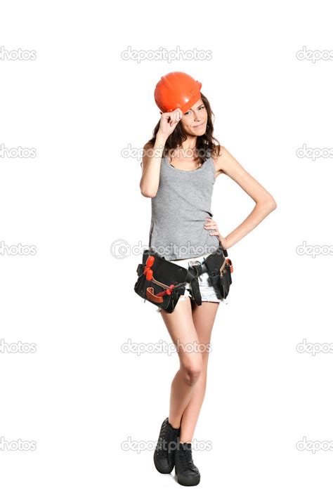 Sexy Builder Woman Portrait Stock Photo Aletia 31621785