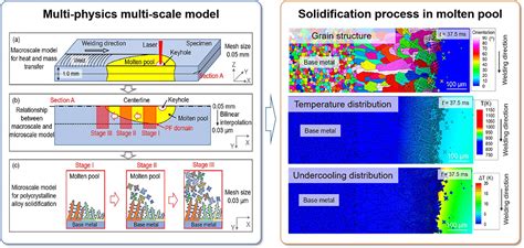 multi physics multi scale simulation of the solidification process in