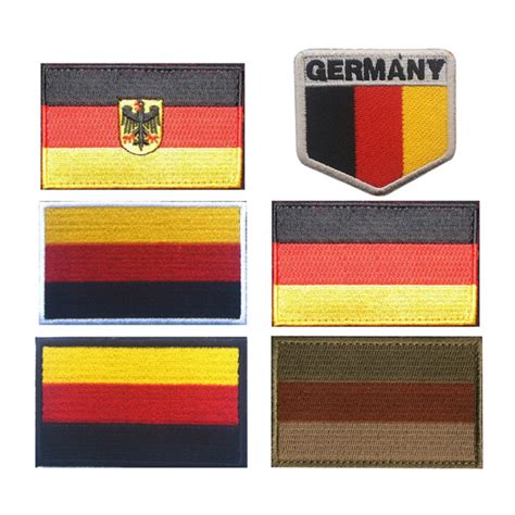 German Flag 3d Embroidery Patch Armband Badge Military Tactical