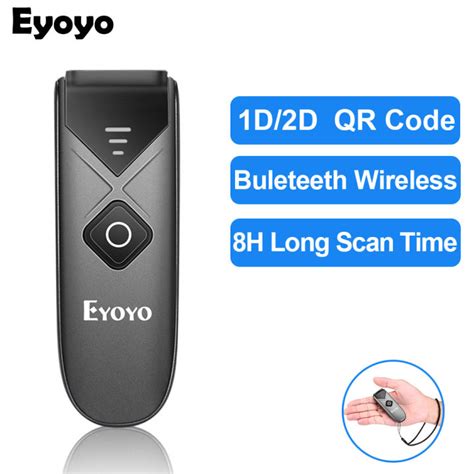 Eyoyo Mini 1d 2d Wireless Barcode Scanner Via Bluetooth Usb Wired Qr Code Reader Portable Image