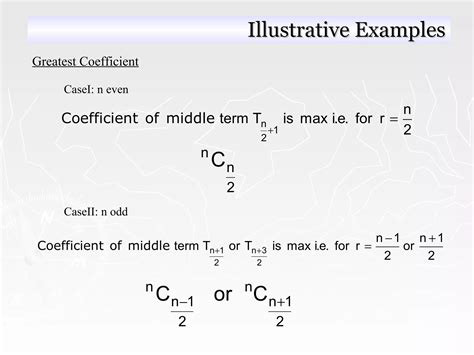THE BINOMIAL THEOREM PPT