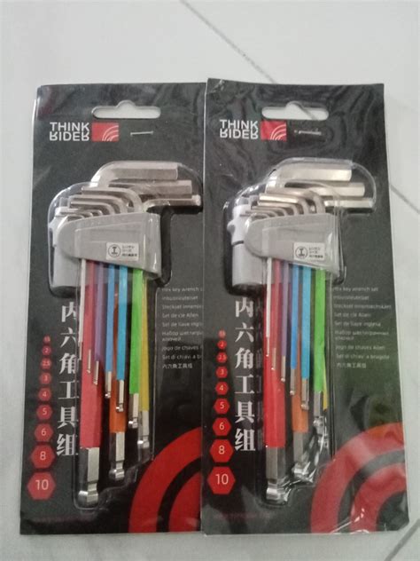 Colour Coded Hex Key Set Sports Equipment Bicycles And Parts Parts