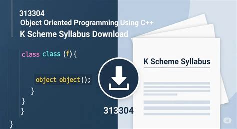 313304 Object Oriented Programming Using C K Scheme Syllabus Download Msbte All Clear Engineers
