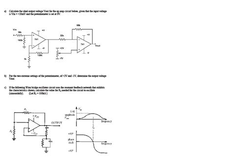 calculate the ideal output voltage v out for the op