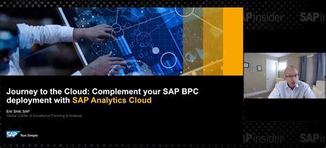 Journey To The Cloud Complement Your SAP BPC Deployment With SAP Analytics Cloud SAPinsider