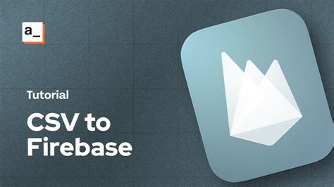 How To Import Csv Files Into Firebase Youtube