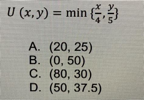 Solved Iii Consider Two Goods X And Y That Yield Utility U