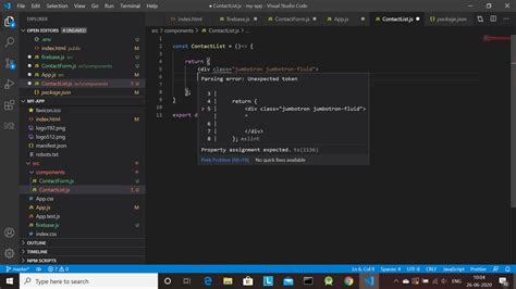 Reactjs Unexpected Token In React Component Stack Overflow