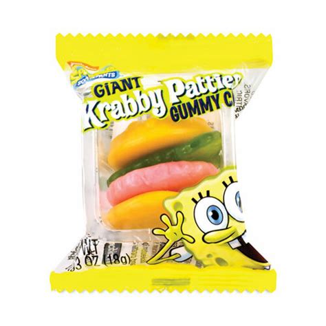 Nickelodeon Spongebob Squarepants Giant Krabby Patties Gummy Candy 0
