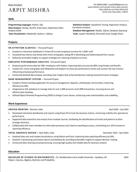 Arpit Mishra On Linkedin Dataanalyst Opentowork Jobsearch