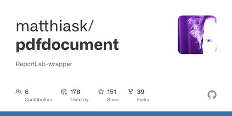 Github Matthiaskpdfdocument Reportlab Wrapper