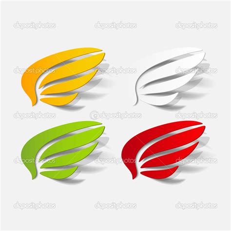 Realistic Design Element Wing Stock Vector Image By ©palau83 41207811