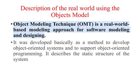 Introduction To On Object Oriented Technologies And The Uml Method