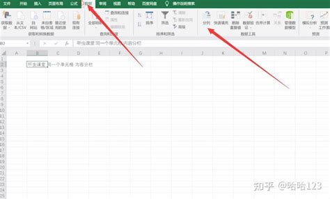 Excel同一个单元格内容怎么分栏 知乎