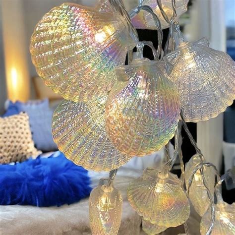 Iridescent Shell String Lights By Pretty Little Presents