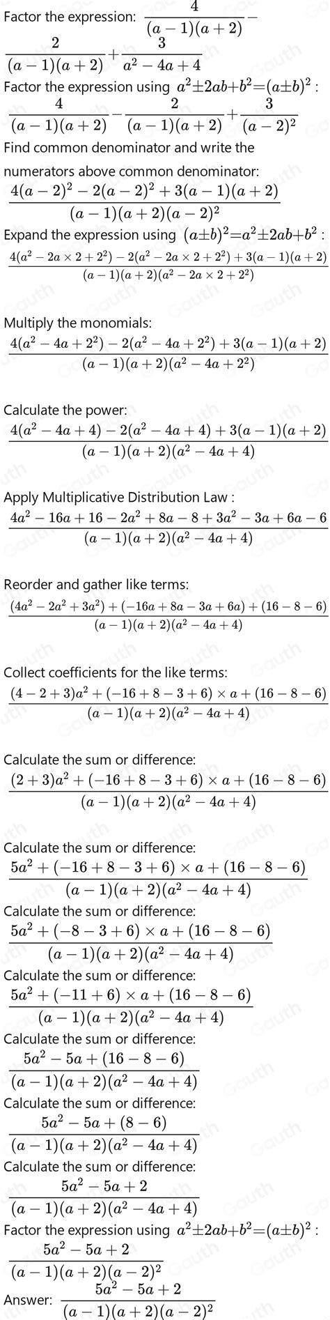 Solved Perform The Following Operations 4 A 2 A 2 2 A 2 A 2 3 A 2