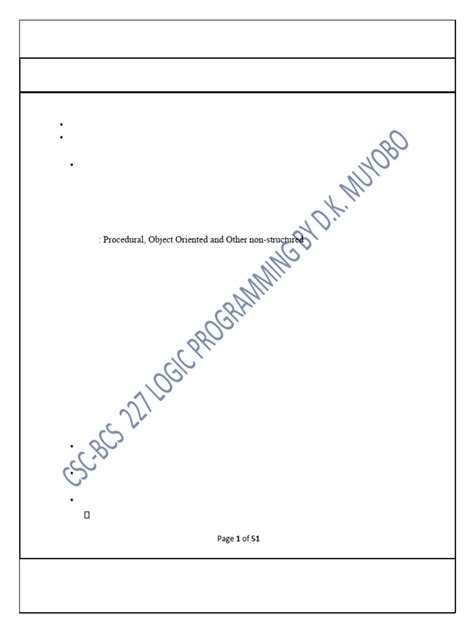 Bcs Csc 227 Lecture Notes 2025 Pdf Deductive Reasoning Logic
