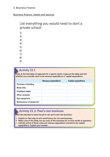 Edexcel Igcse Business All Units Ppts And Worksheets Teaching Resources