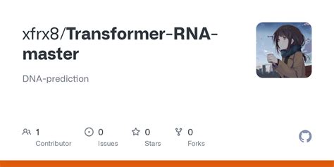 Github Xfrx8transformer Rna Master Dna Prediction