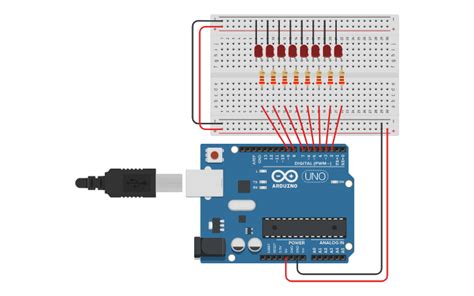 Circuit Design Arduino Bucle For Tinkercad