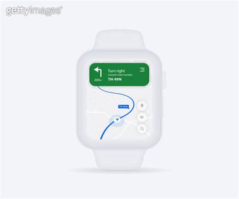 Smartwatch Map GPS Navigation App Ux Ui Concept Clock Map Application App Search Map