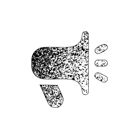 Premium Vector Megaphone Interface Icon Design Vector