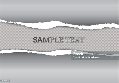 원활한 찢어진된 종이 텍스트를 위한 공간을 가진 투명 한 배경 벡터 아트와 일러스트 레이 션 0명에 대한 스톡 벡터 아트 및 기타 이미지 Istock