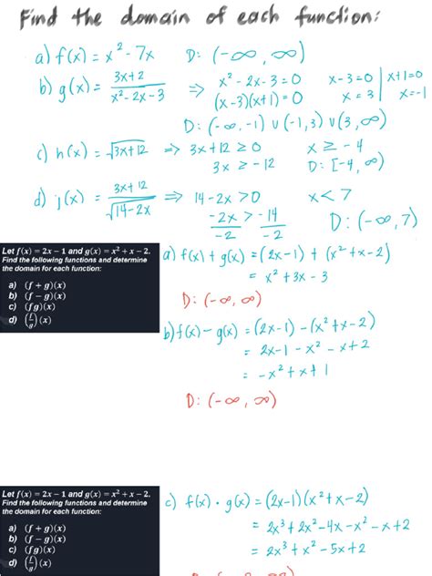 Operation And Composition Of Functions Pdf