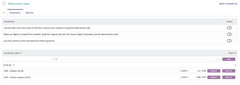 Module Multi Currency Dolibarr ERP CRM Wiki