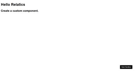 Create Component Codesandbox