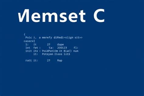 Mastering Memset C The Ultimate Guide