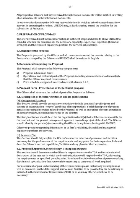 Request For Proposal RFP In Word And Pdf Formats Page 3 Of 23