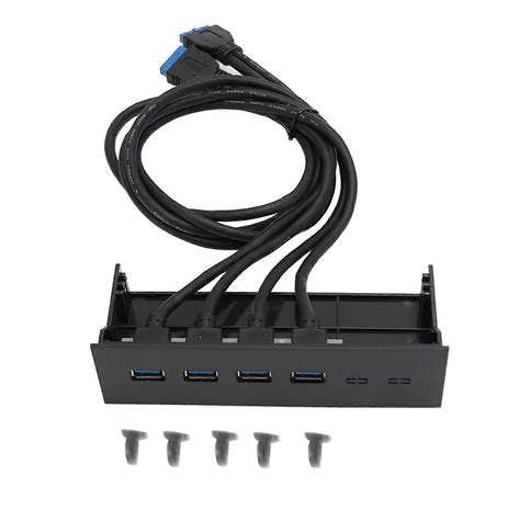 USB 3 0 Front Panel Hub 5 25in 4 Ports 5Gbps Stable Plug And Play Optical Drive Front Panel For