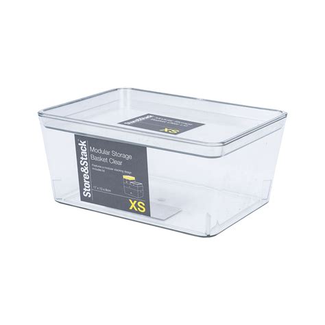 Modular Storage Container Clear Xs The Reject Shop