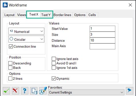 prostructures text x and text y tabs workframe communities