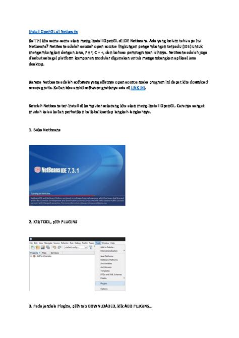 Install Opengl Di Netbeans Pdfcoffeecom