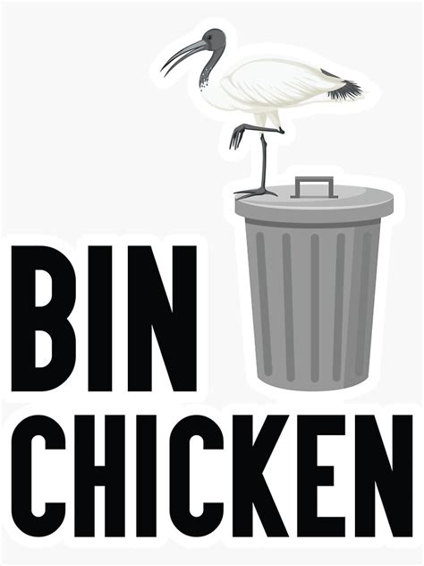 Bin Chicken Sticker For Sale By Quickmarch Redbubble