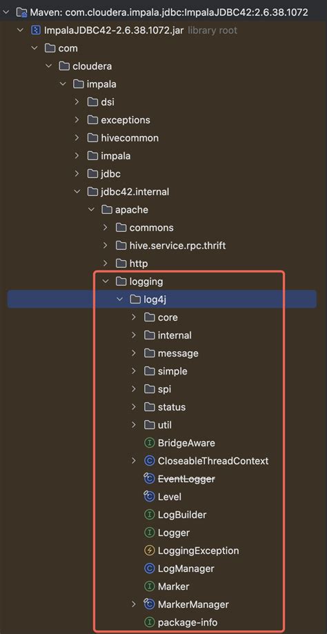 后端 Impala Jdbc 导致log4j2 启动报错 Unrecognized Format Specifier 个人文章