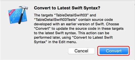 Swift Convert to Latest Swift Syntax 自動変換方法 iscene ページ