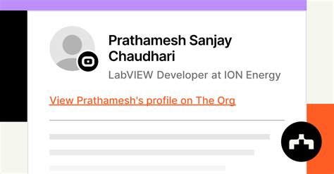 prathamesh sanjay chaudhari labview developer at ion energy the org