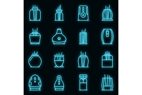 Air Freshener Icons Set Vector Neon Graphic By Ylivdesign · Creative Fabrica