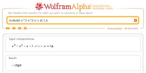 Wolfram Alpha Wolframalpha How To Get Value Of Function In A