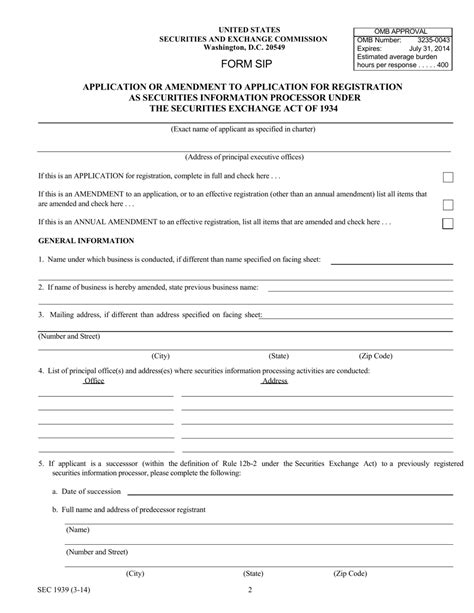 Form Sip Sec Form 1939 Fill Out Sign Online And Download Fillable