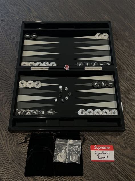 Kith 2019 Kith Backgammon Set With Custom Kith Dice And Checkers Grailed
