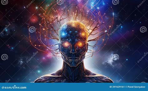 artificial brain robot digital stock illustration illustration of