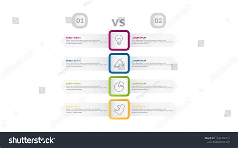 Comparison Infographic Flow Chart Design Business Stock Vector Royalty Free 1540322732