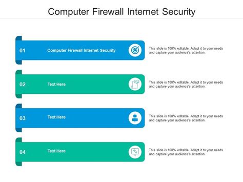 Computer Firewall Internet Security Ppt Powerpoint Presentation Show Visual Aids Cpb