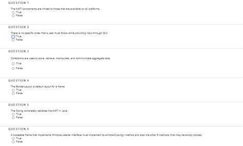 Solved The Awt Components Are Limited To Those That Are