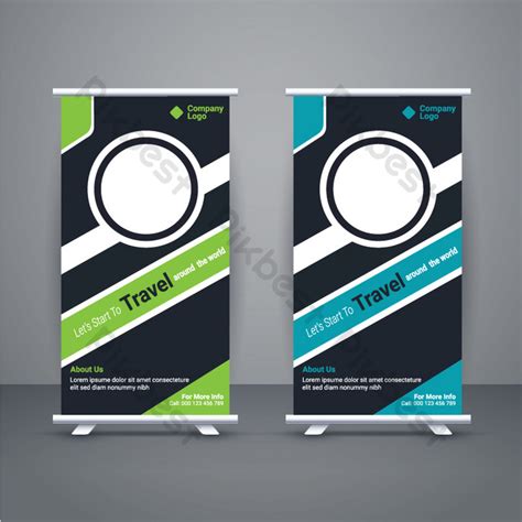 New Roll Up Banner Design EPS Free Download Pikbest